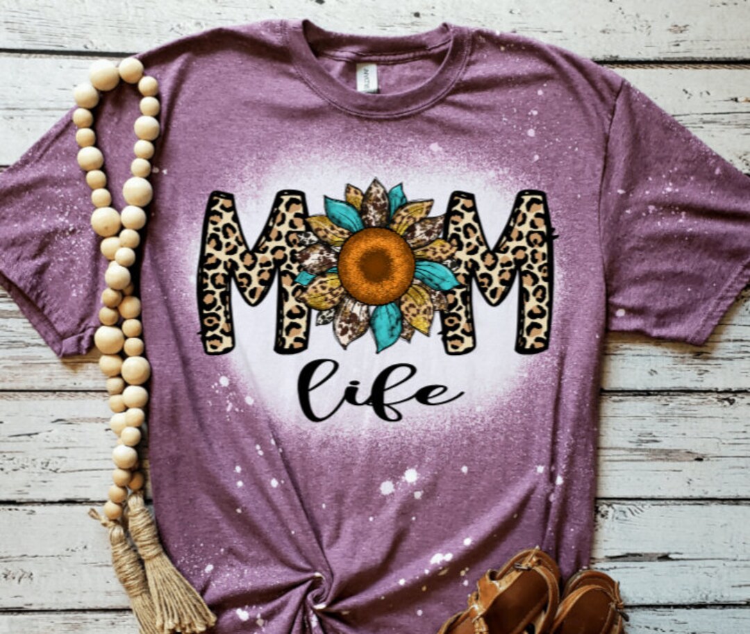 Mom Life Sublimation PNG, Sunflower, Cheetah Print - Etsy