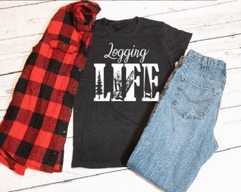 Logging T Shirt - Etsy