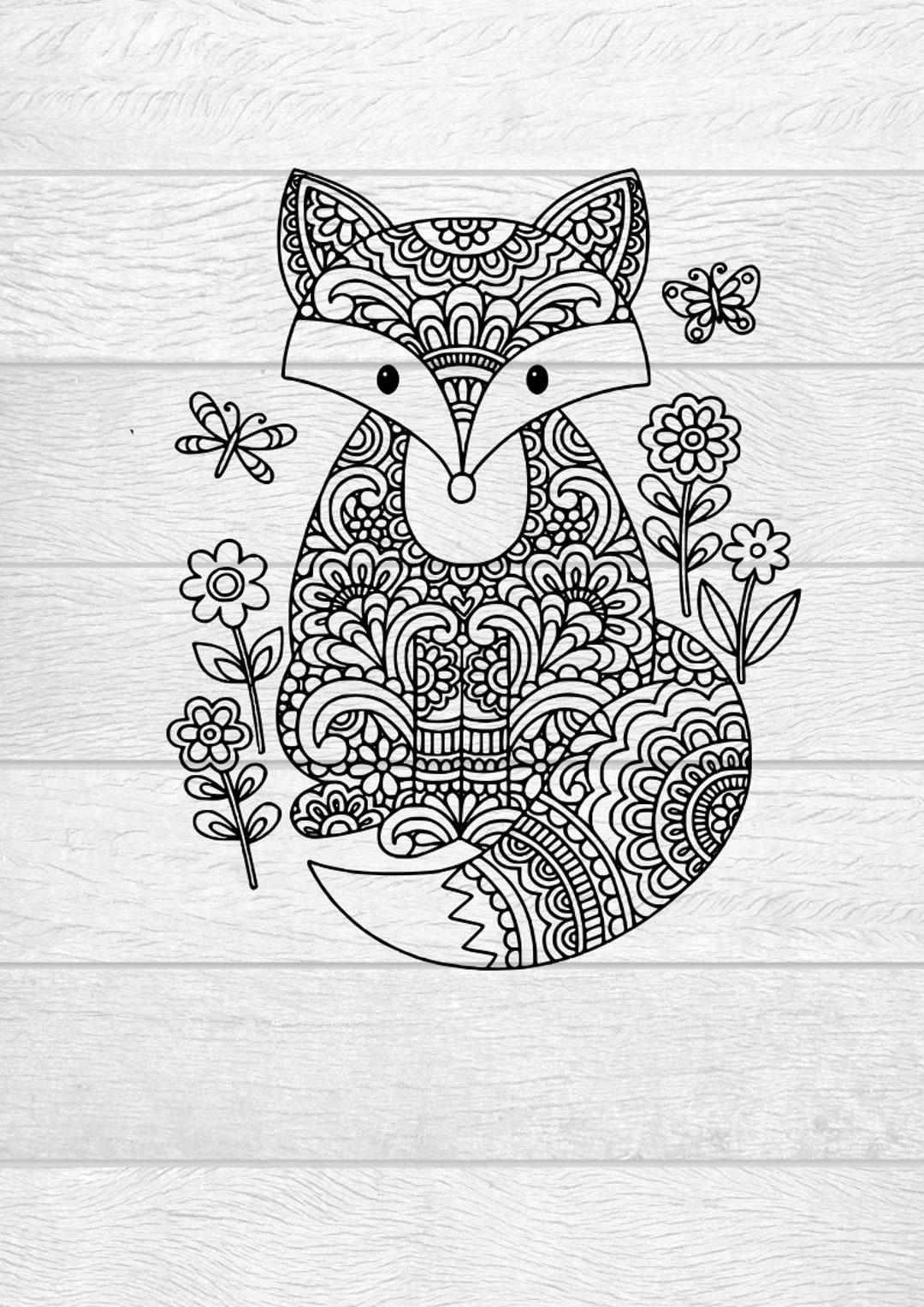 Fox SVG, Mandela Fox, Mandela SVG, Beautiful Fox , Digital Download - Etsy