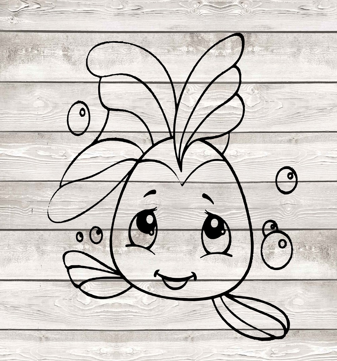 Fish SVG PNG, Digital Download, Cartoon Fish, Cute Animals, Cartoon ...