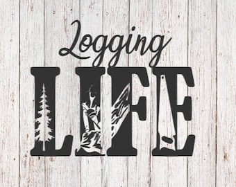 Logger Svg Logging Svg | Etsy Canada