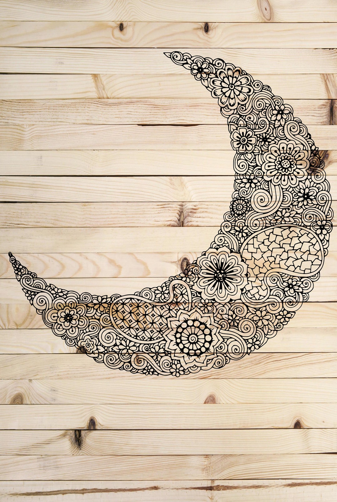 Mandela Moon SVG PNG, Mandela SVG, Moon Svg, Digital Download - Etsy