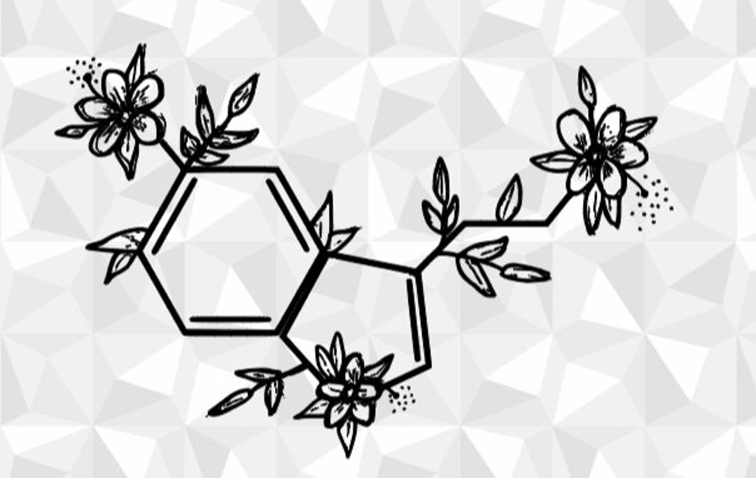 Floral Serotonin SVG PNG - Etsy