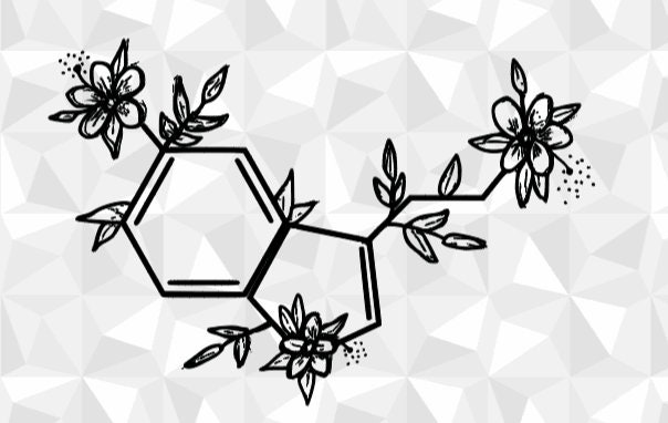 Floral Serotonin SVG PNG - Etsy