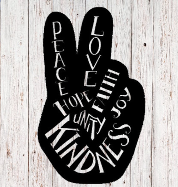 Peace Sign SVG Hippie SVG - Etsy