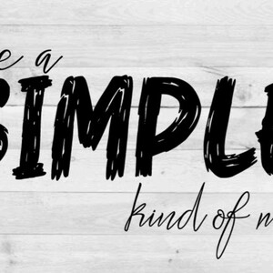 Be a Simple Kind of Man SVG PNG, Digital Download, Rock Music SVG, Gift ...