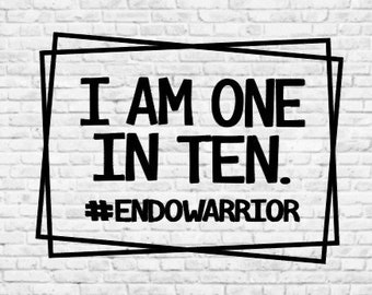 Endometriosis Awareness SVG Endo Warrior SVG Ladies Powerful - Etsy