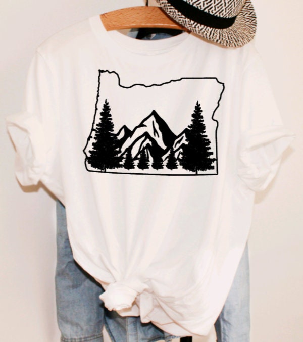 Oregon SVG, Png, Pacific Northwest, Mountains, Trees - Etsy