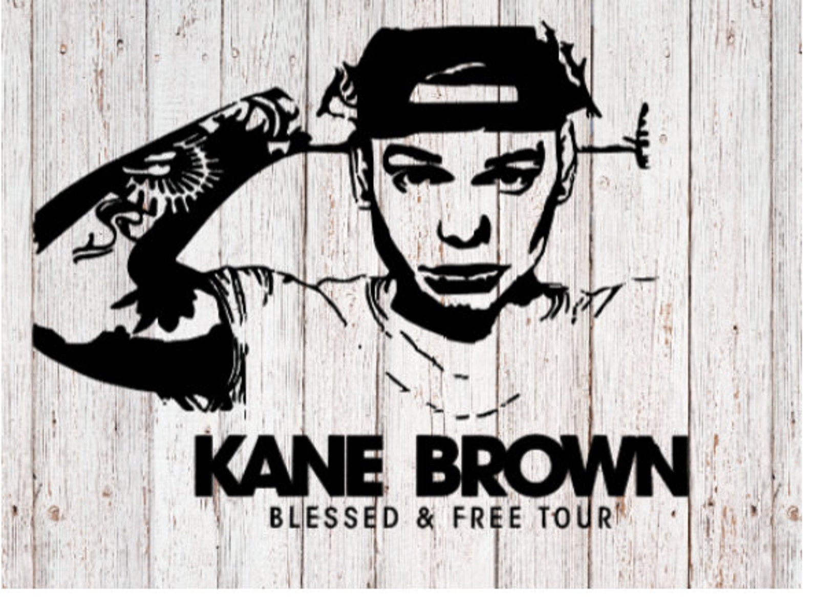Kane Brown Blessed and Free Svg KB SVG | Etsy Hong Kong