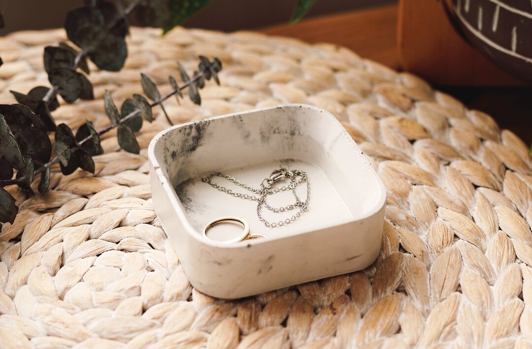 Square Concrete Tray, Cement Dish, Decoration and Storage, Handmade - Etsy