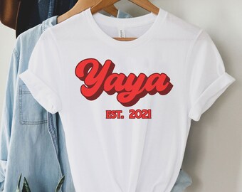 Custom Yaya Shirt - Etsy