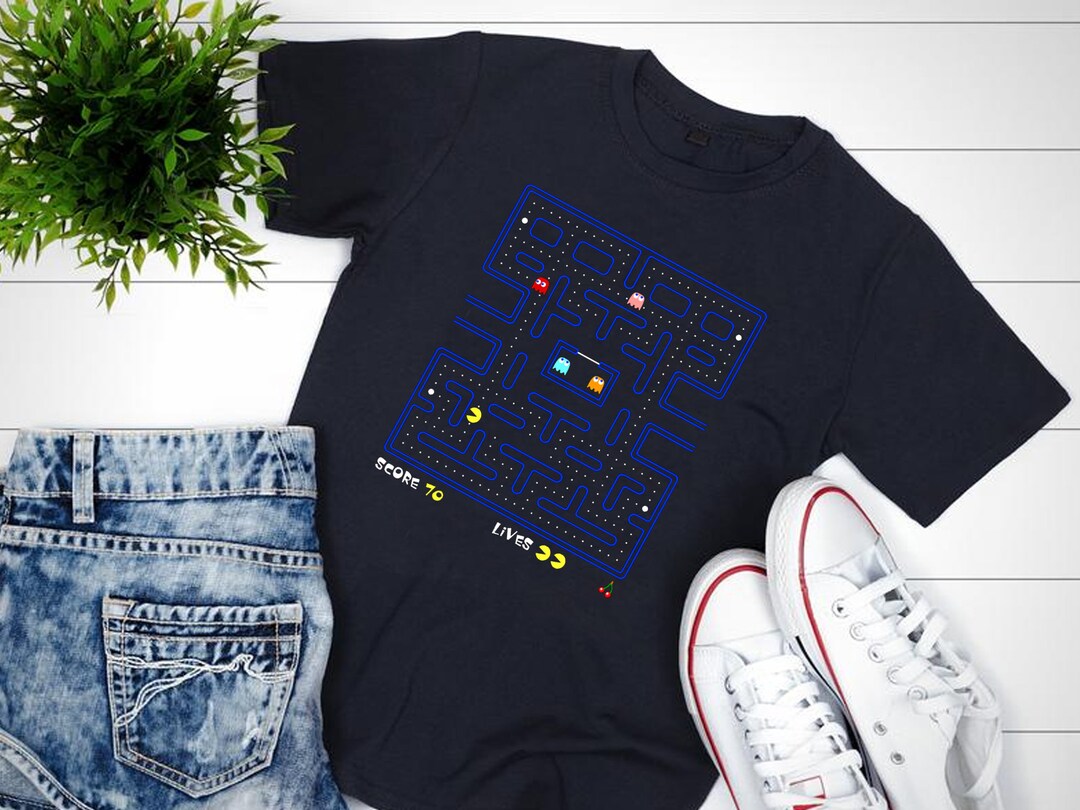 Pacman ready,1982 Classic Arcade,video Game Shirt,unisex Tee,retro Game ...