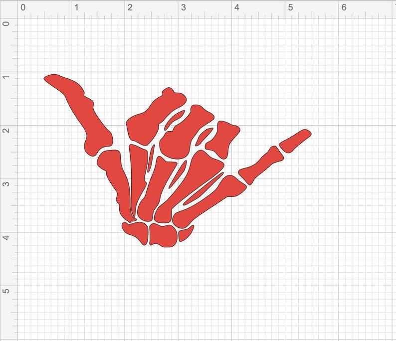 Hang Loose Skeleton Hand Vinyl Decal Sticker - Etsy