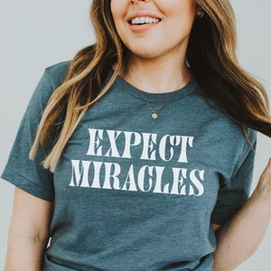 Expect Miracles SVG, Believer PNG, Positive Quote Svg, Trendy Shirt ...