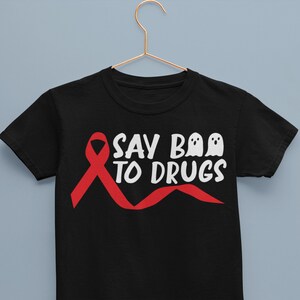 Say Boo to Drugs SVG,PNG, Red Ribbon Week, Drug Free Instant Download ...