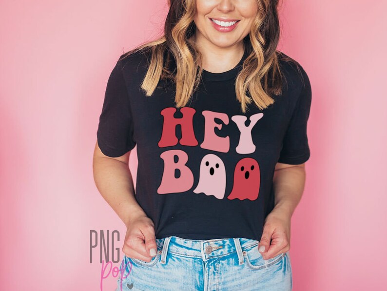 Hey Boo Valentine SVG PNG Cute Valentine's Day SVG Png | Etsy