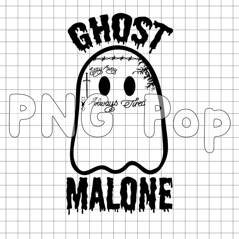 Ghost Malone PNG SVG Funny Ghost Instant Download - Etsy