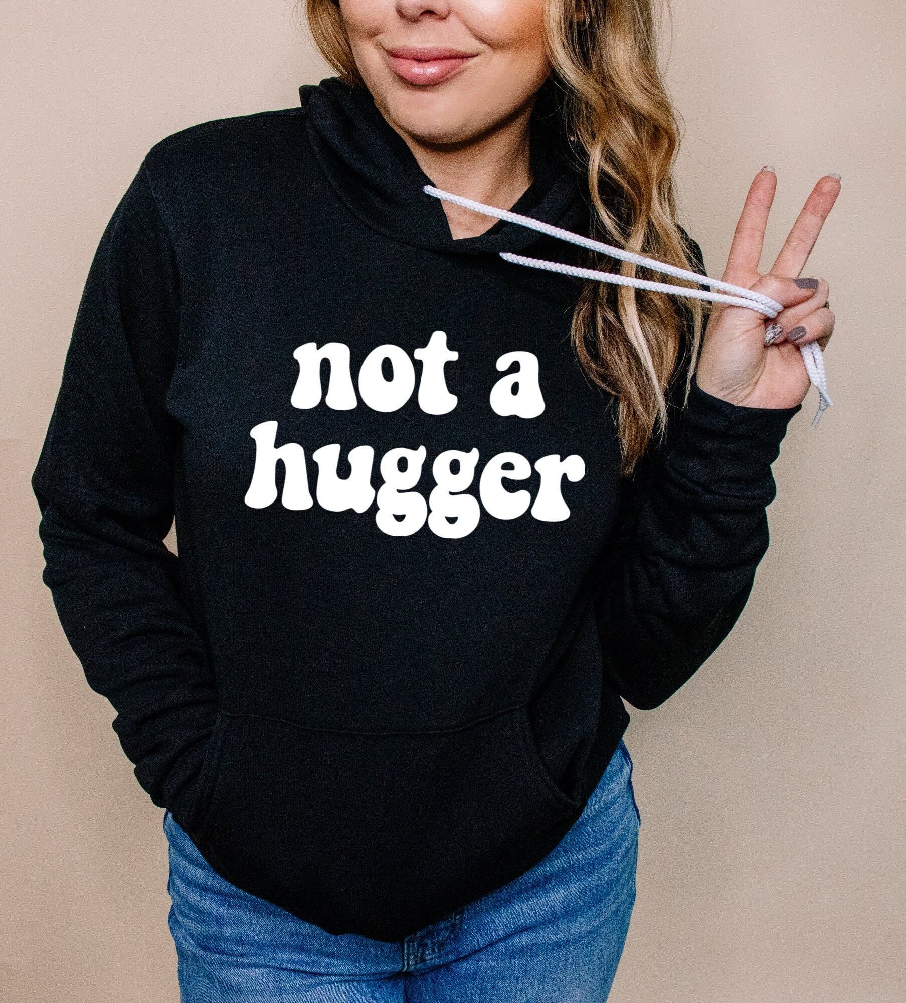 Not A Hugger SVG PNG Sarcastic Quote Instant Download - Etsy