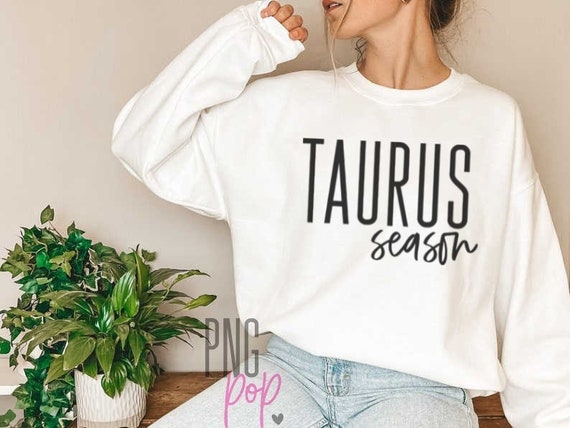 Taurus Season SVG PNG Cute Zodiac Instant Download May | Etsy
