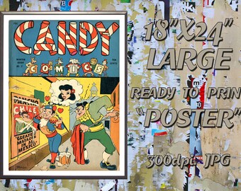 Candy Comic Book - Etsy