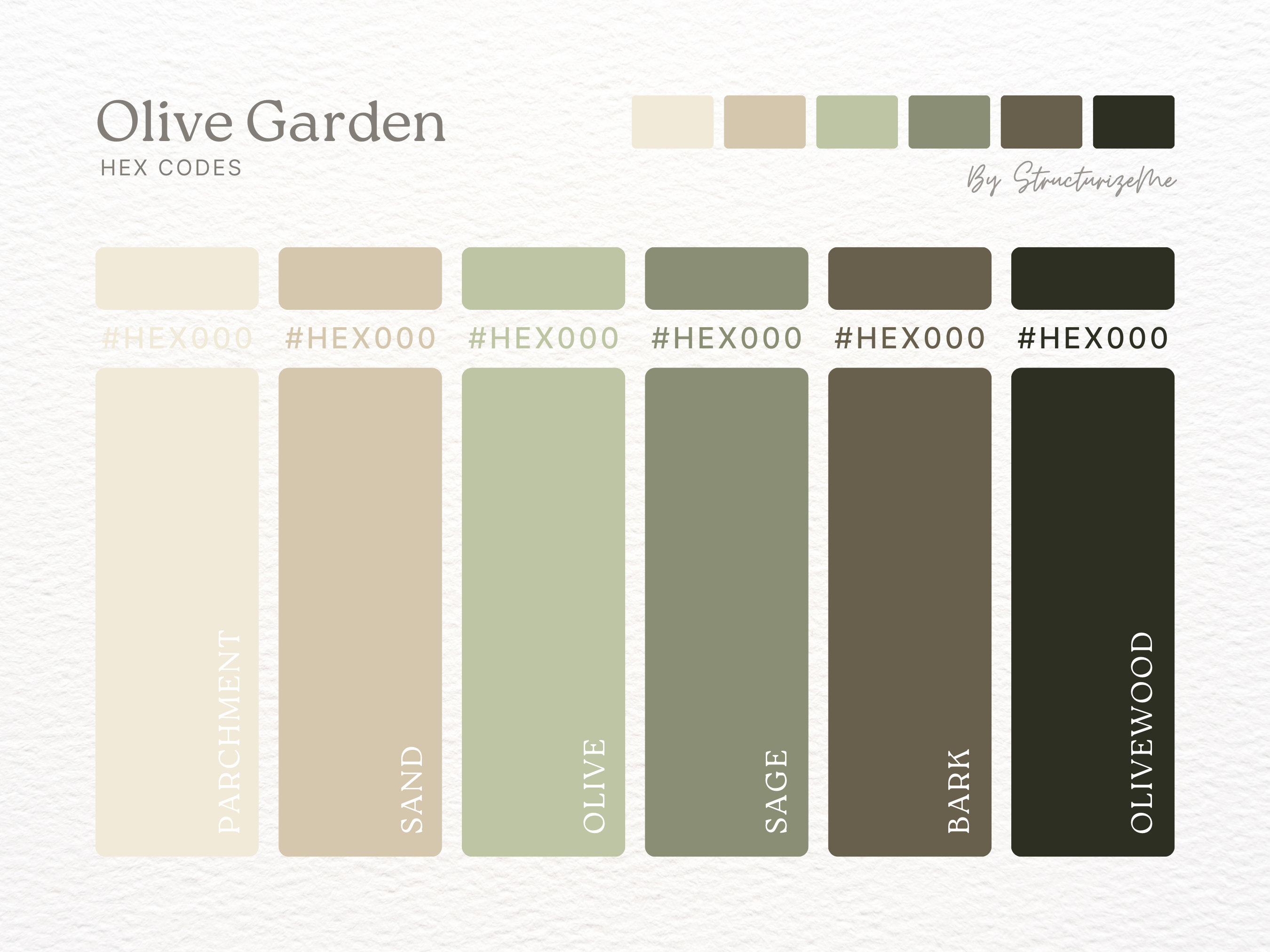 Professional Business Branding Color Palette Beige Sand Olive Green ...