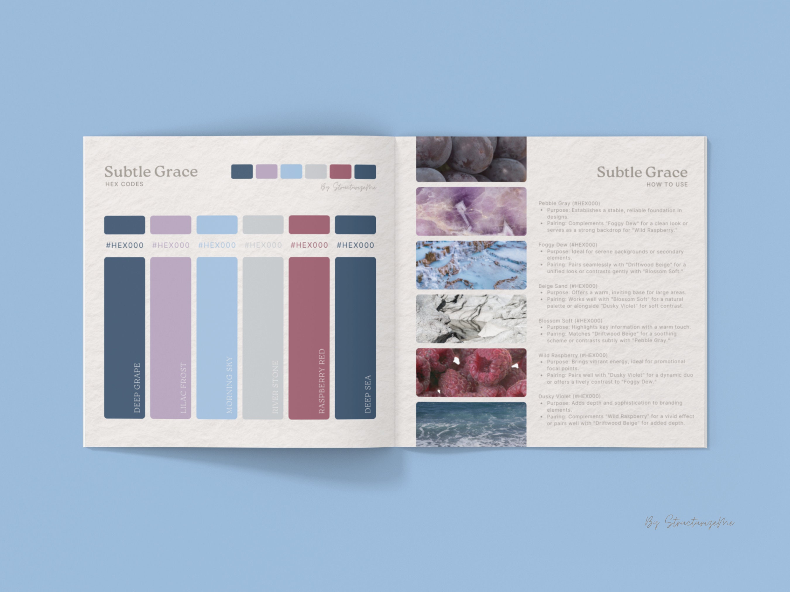 Brand Identity Color Palette Kit Editable Canva Color Palette With Hex ...