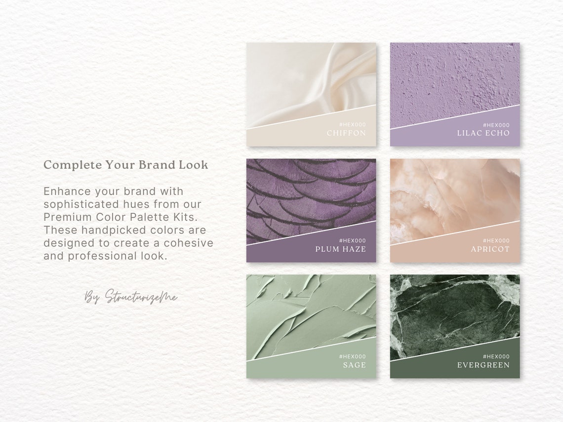 Professional Business Branding Color Palette Purple Champagne Beige ...