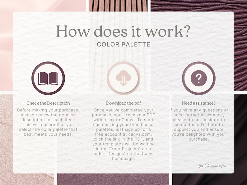 Professional Business Branding Color Palette Purple Beige Pink Black ...