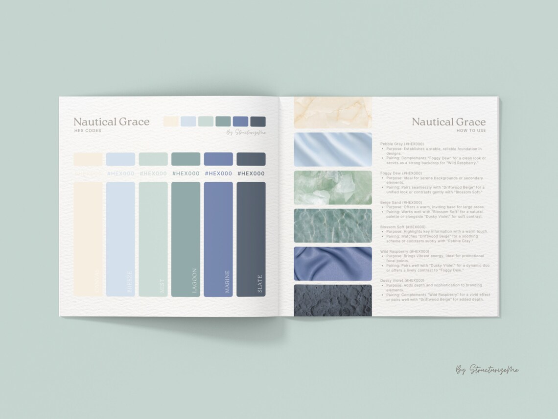 Brand Color Palette Sage Blue Color Scheme Blue Sage Color Palette ...