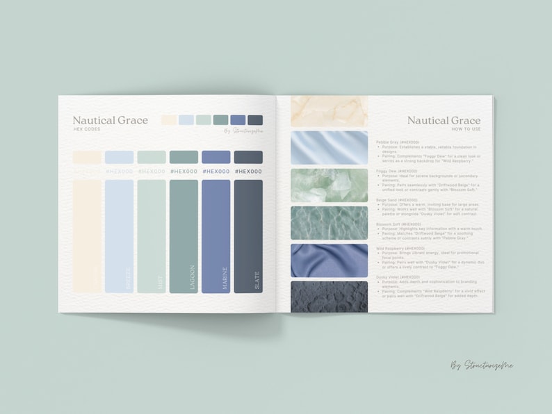 Brand Color Palette Sage Blue Color Scheme Blue Sage Color Palette ...