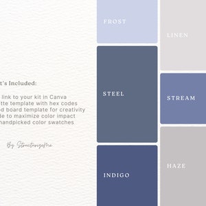 Professional Business Branding Color Blue Grey Ivory and Navy Corporate ...