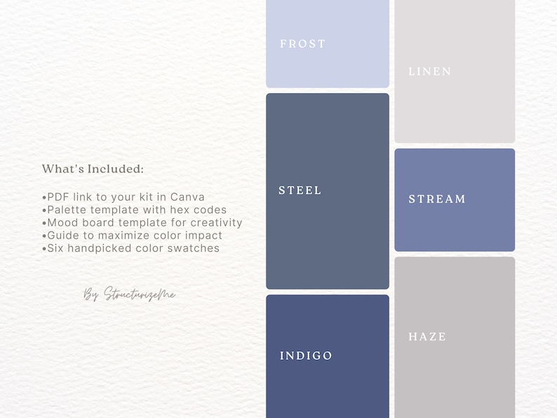 Professional Business Branding Color Blue Grey Ivory and Navy Corporate ...