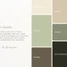 Olive Green Color Palette Botanical Brand Identity Sage Beige Wellness ...