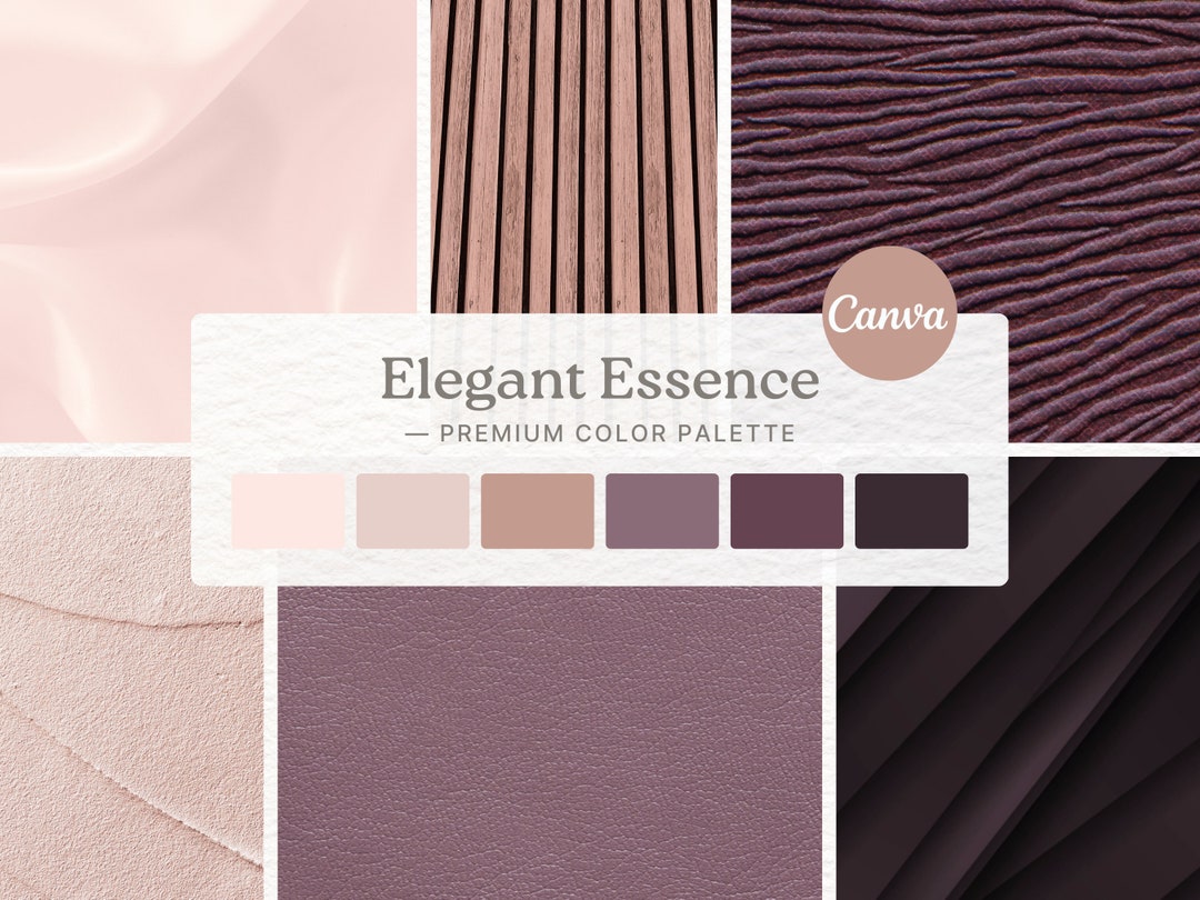 Elegant Business Branding Color Palette: Purple, Beige, Pink (canva PDF ...