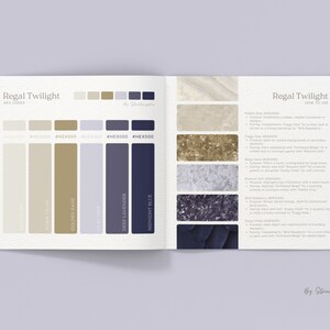 Brand Color Palette Purple Color Scheme Lilac Gold Color Palette Beige ...