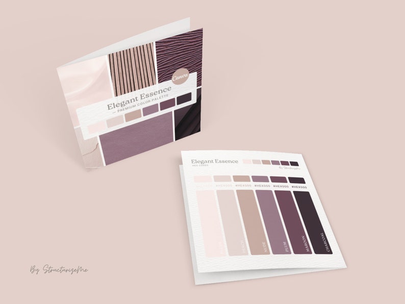 Elegant Business Branding Color Palette: Purple, Beige, Pink (canva PDF ...