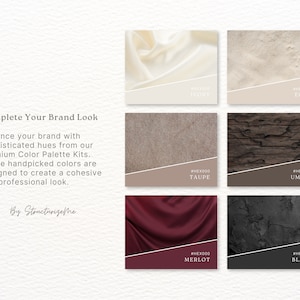 Professional Business Branding Color Palette Ivory Cream Taupe Dark ...