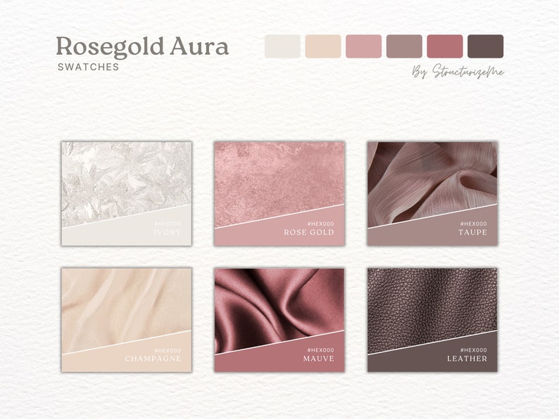 Brand Color Palette Rose Gold Color Scheme Rose Gold Color Palette Pink ...