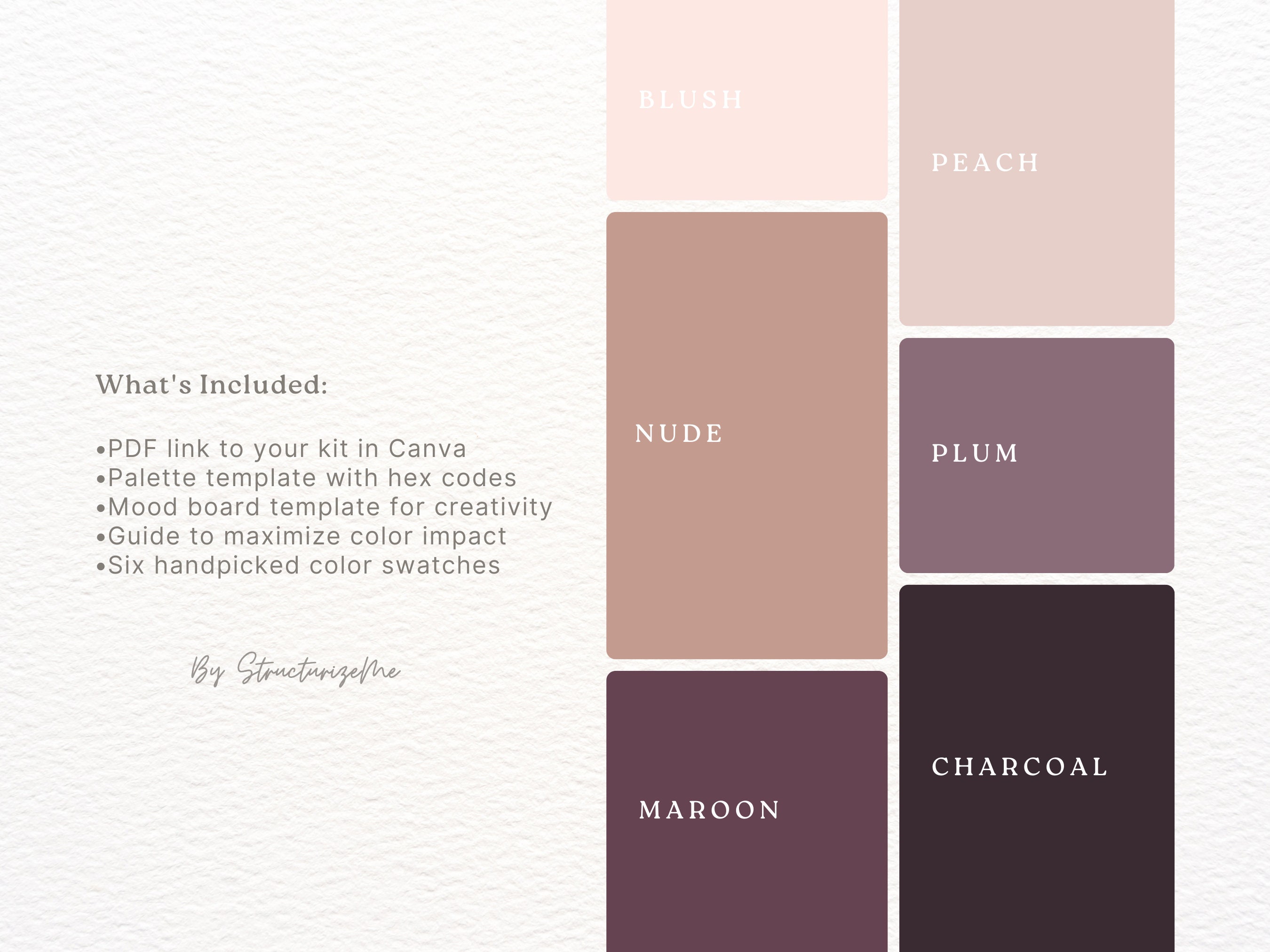 Professional Business Branding Color Palette Purple Beige Pink Black ...