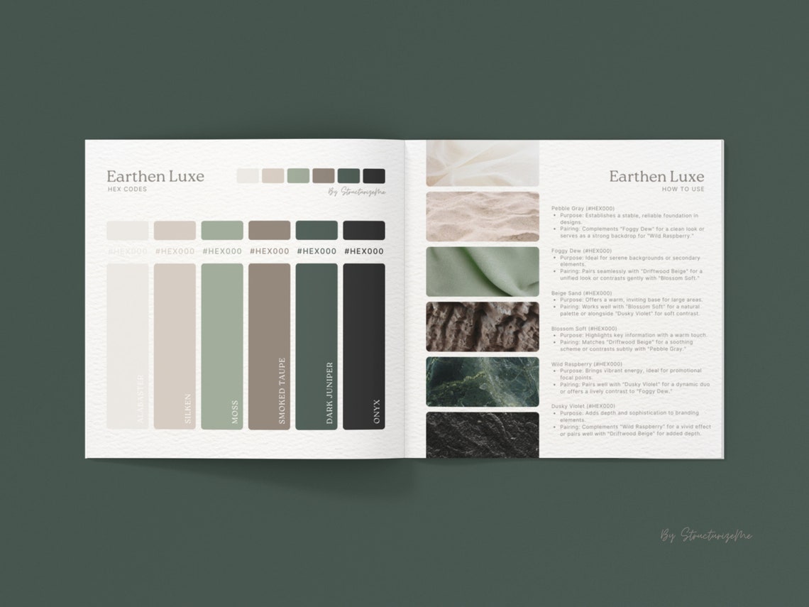 Brand Color Palette Nature Color Scheme Modern Color Palette Branding ...