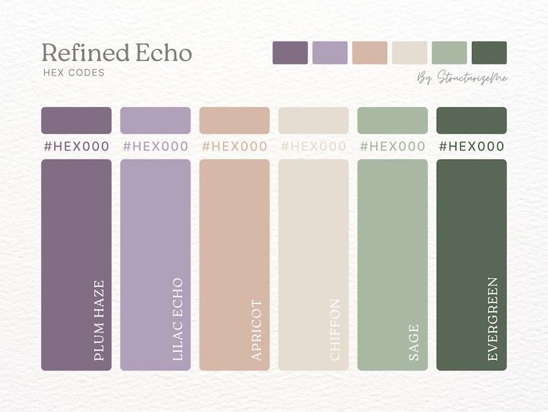 Professional Business Branding Color Palette Purple Champagne Beige ...