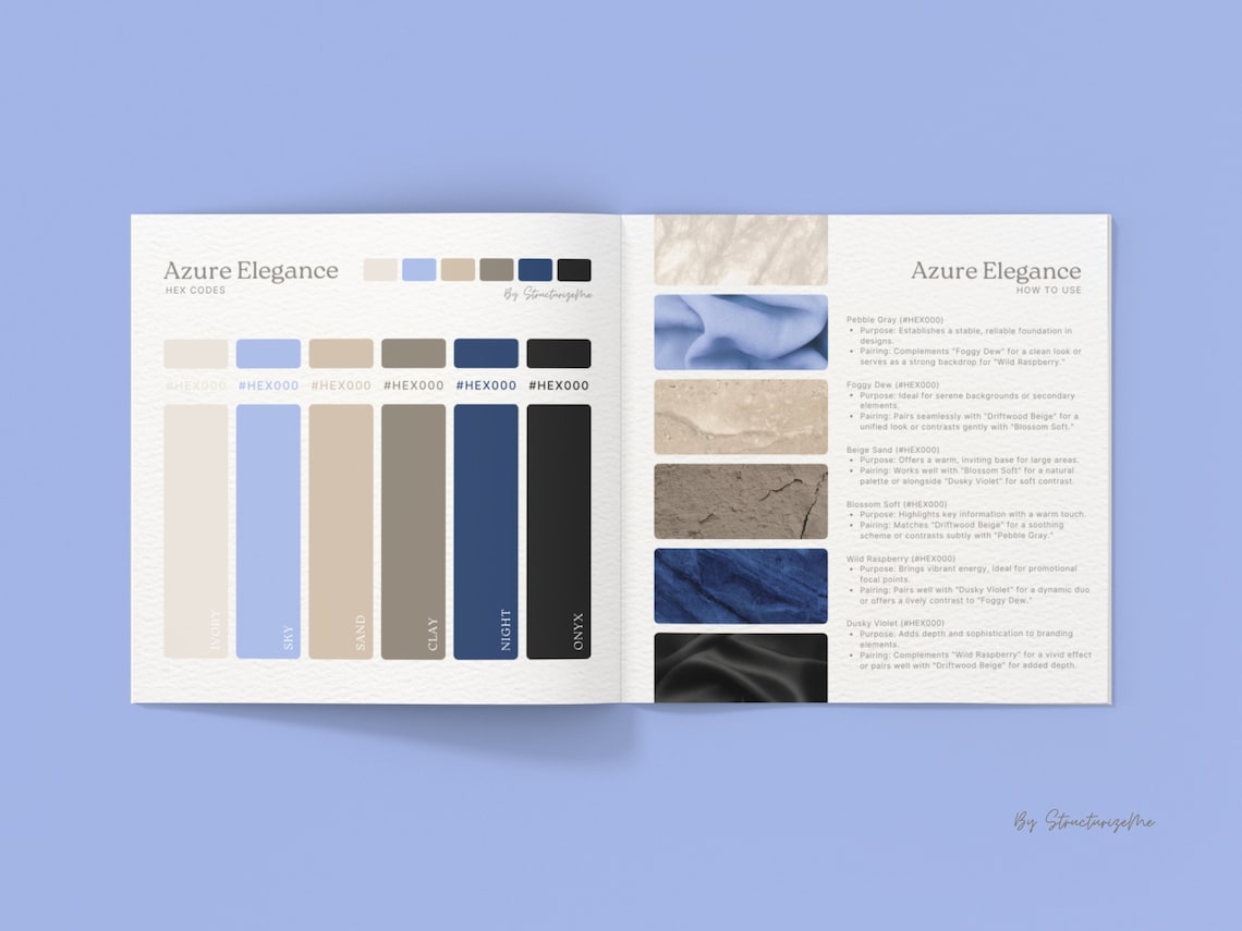 Brand Color Palette Blue Color Scheme Beige Color Palette Brown ...
