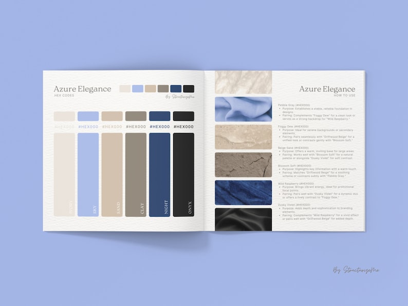 Brand Color Palette Blue Color Scheme Beige Color Palette Brown ...