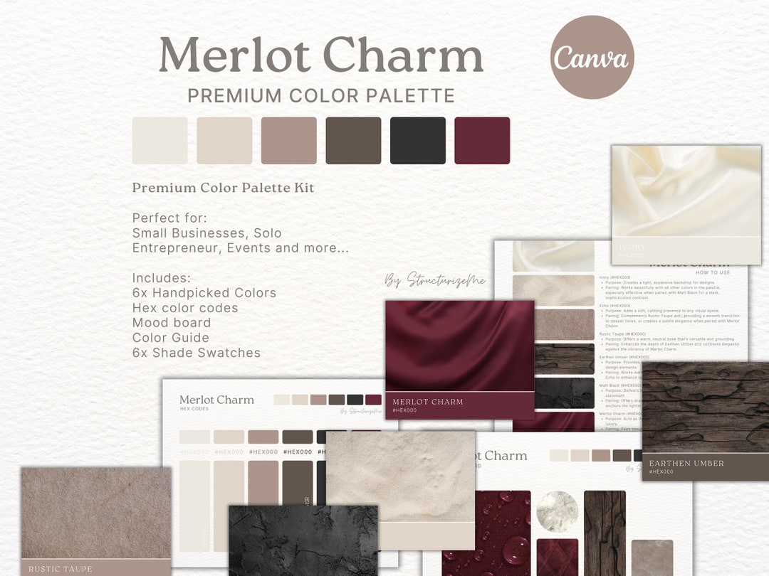 Premium Color Palette Kit High-end Branding for Small Businesses ...