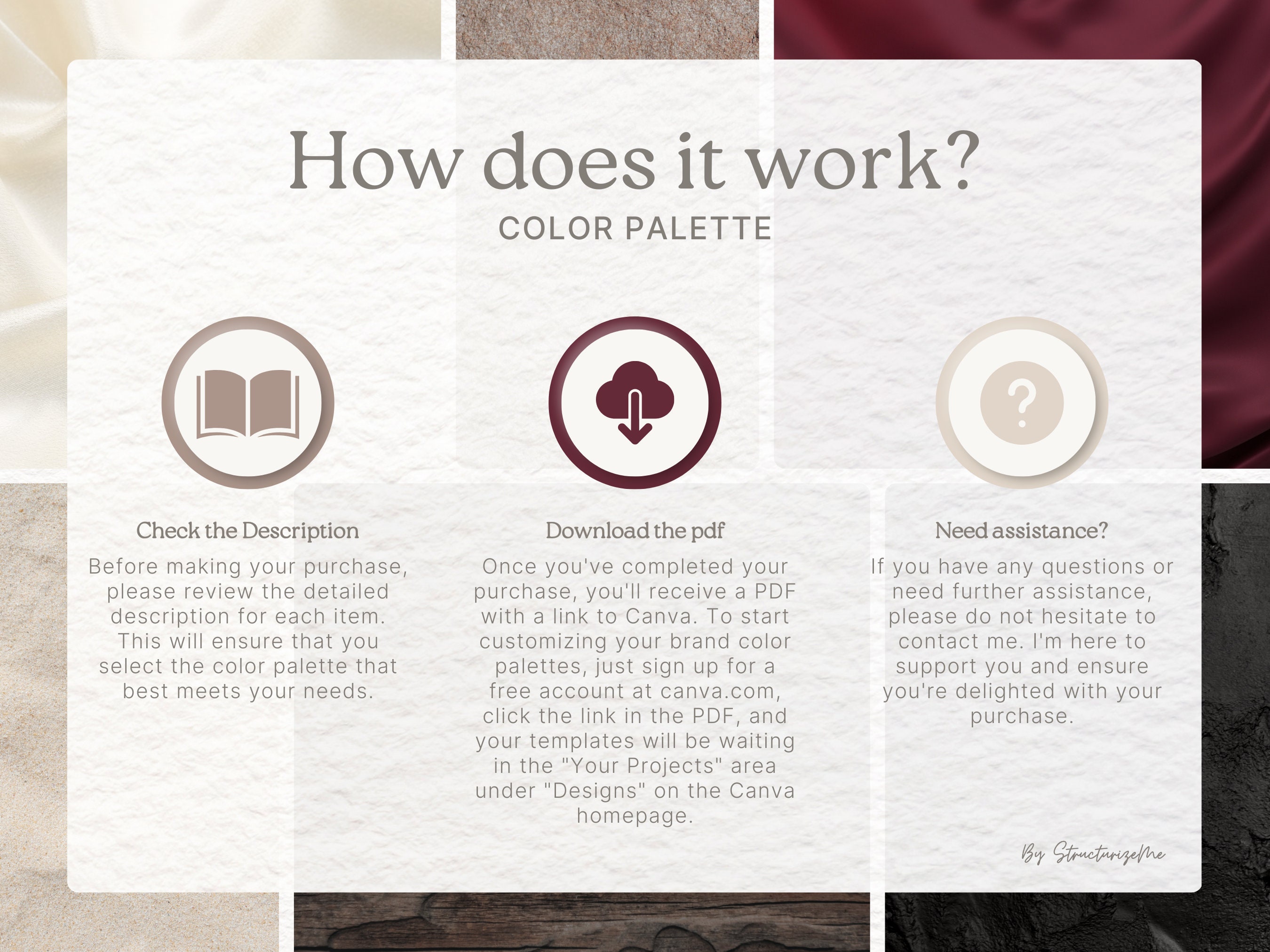 Professional Business Branding Color Palette Ivory Cream Taupe Dark ...