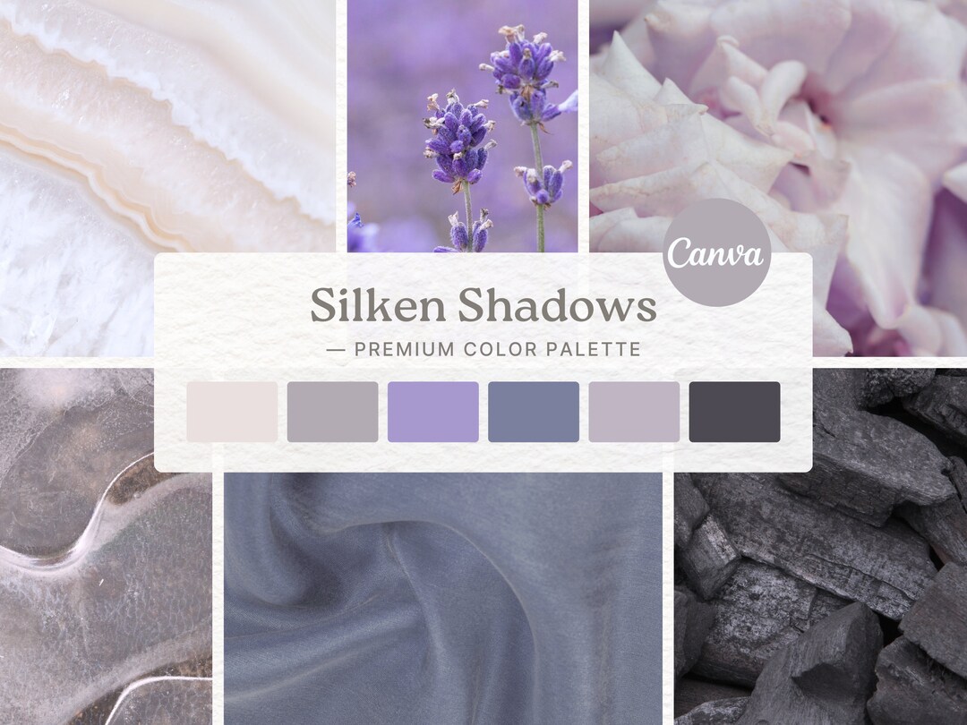 Professional Business Branding Color Palette Purple Lavander and Grey ...