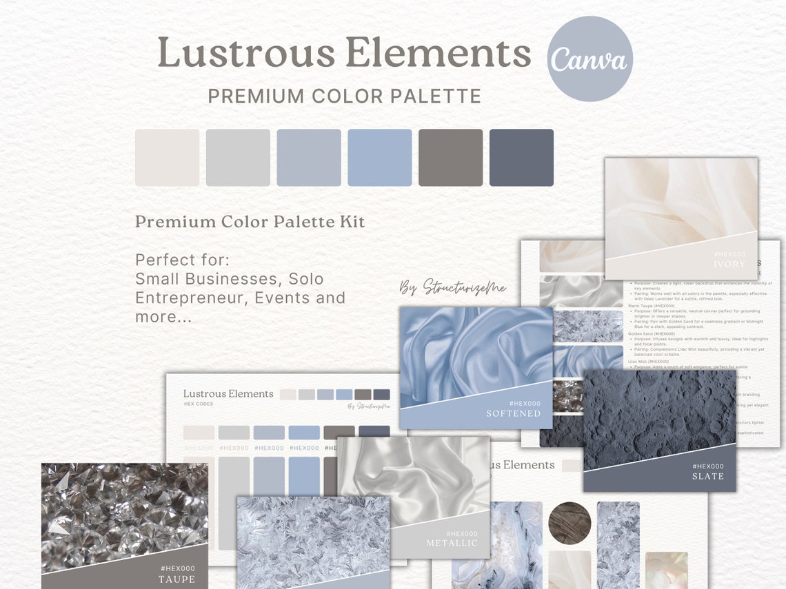 Brand Color Palette Blue Color Scheme Blue Color Palette Taupe Branding ...