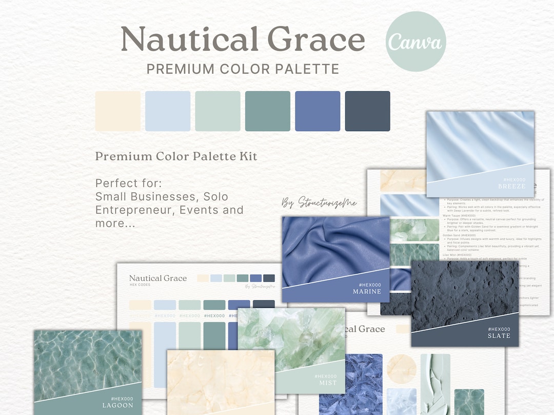 Brand Color Palette Sage Blue Color Scheme Blue Sage Color Palette ...