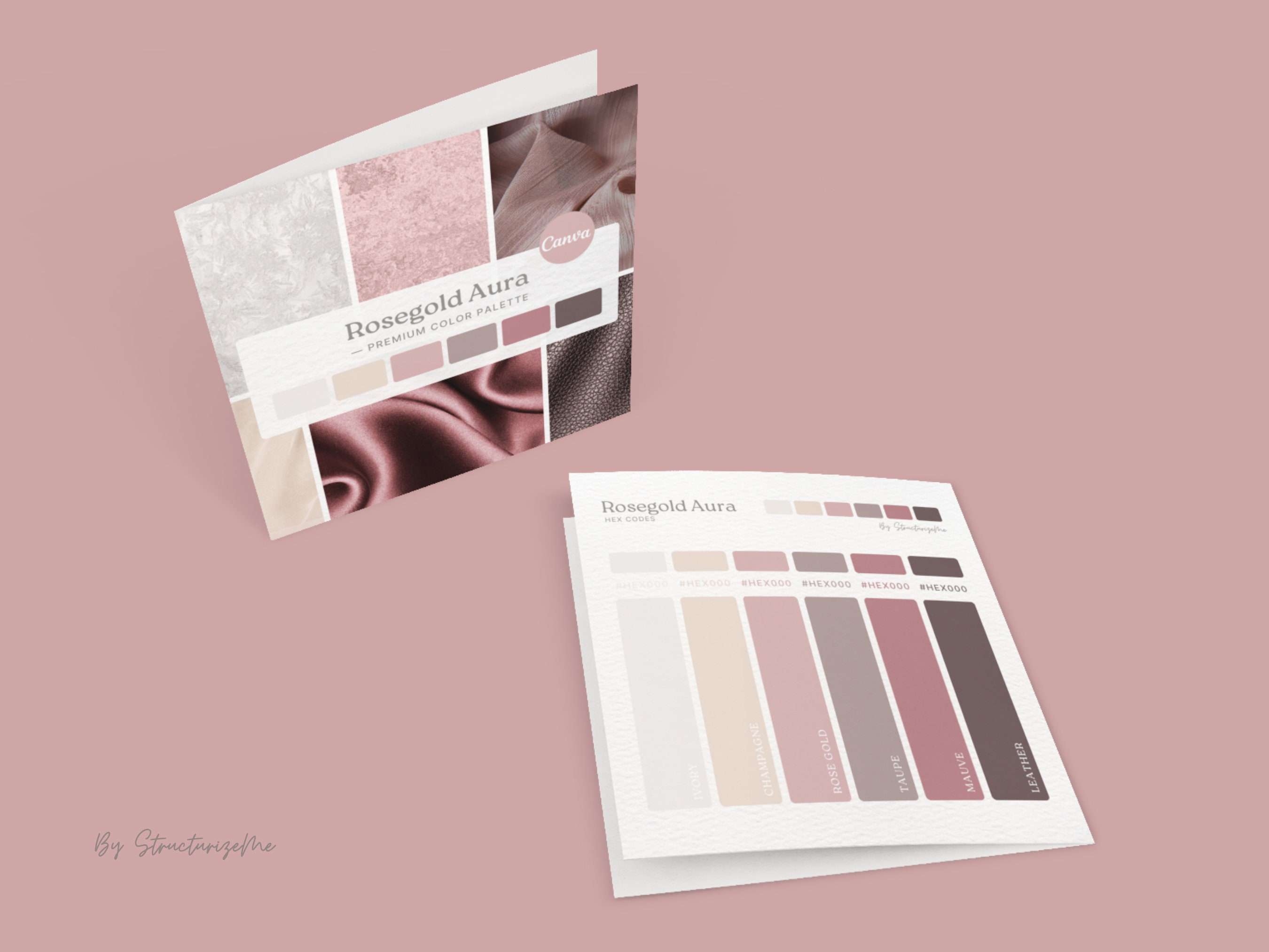 Professional Business Branding Color Palette Ivory Champagne Rose Gold ...