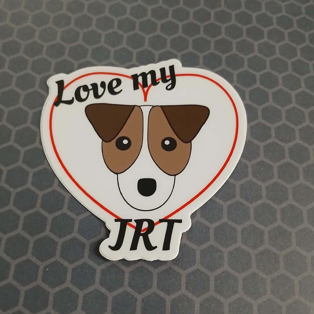 Love My Jack Russell Sticker - Etsy